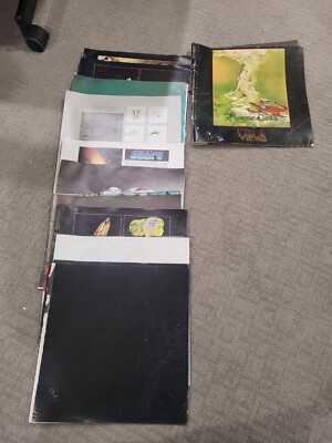 1975 Roger Dean Views Book plus 1972 Yes Fragile and 1973 Yessongs ...