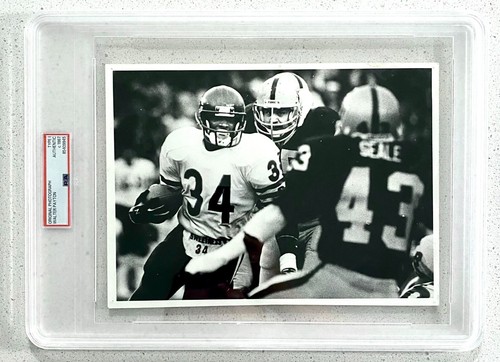 1987 Walter Payton "Final Regular Season Game" PSA Type 1 Original ...