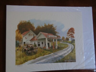 Patrick J. Costello 1980 Buckhorn Garage Signed & Numbered Art Print | eBay