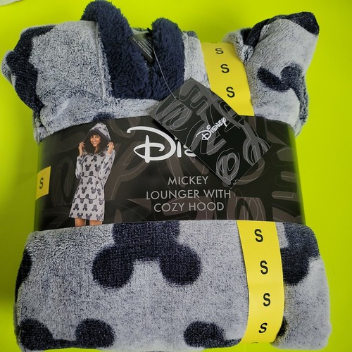 NWT DISNEY Women's SZ Sm Mickey Mouse Pajamas Lounger Sherpa Hood ...