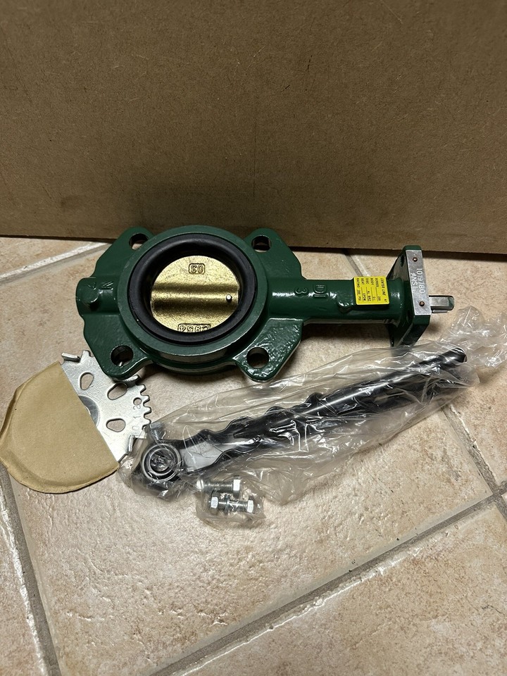 Centerline 66 Series 200 3” Butterfly Valve 4-Bolt Wafer 200 Psi Di Al ...