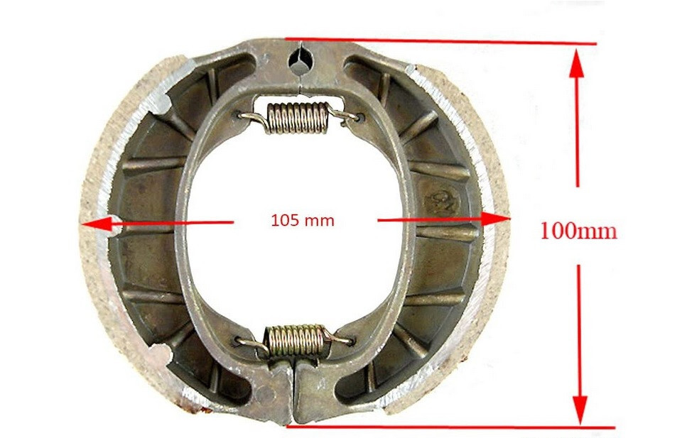 BAJA MOTORSPORTS BRAKE SHOES WARRIOR MINI BIKE HEAT MB165 MB200 BP08 | eBay