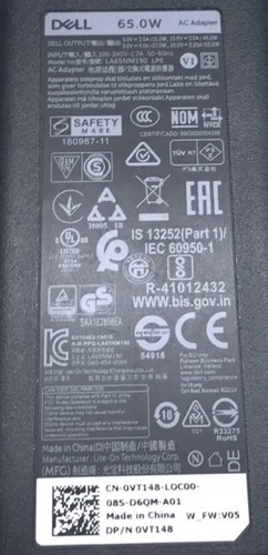 Genuine Dell 65w Laptop Charger AC Adapter LA65NM190 HA65NM190 USB-C ...