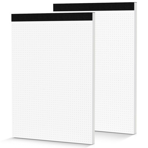 dot grid notepad 85 x 11 2 pack 5x5 dotted graph paper 812 x 11 dotted ...