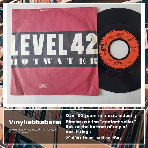 Level 42 - Hot water 7'' Vinyl Germany | eBay