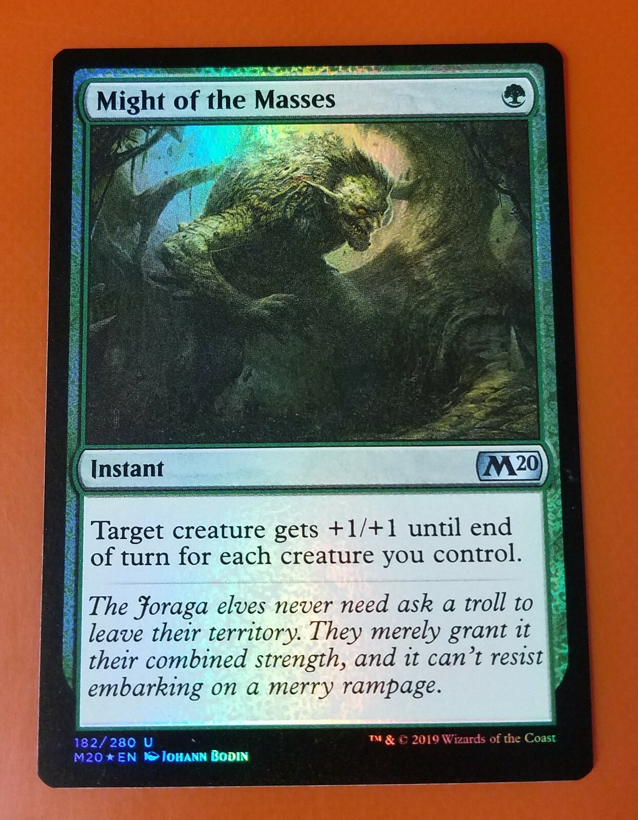 1x Might of the Masses | FOIL | M20 Core Set 2020 | MTG Magic Cards | eBay