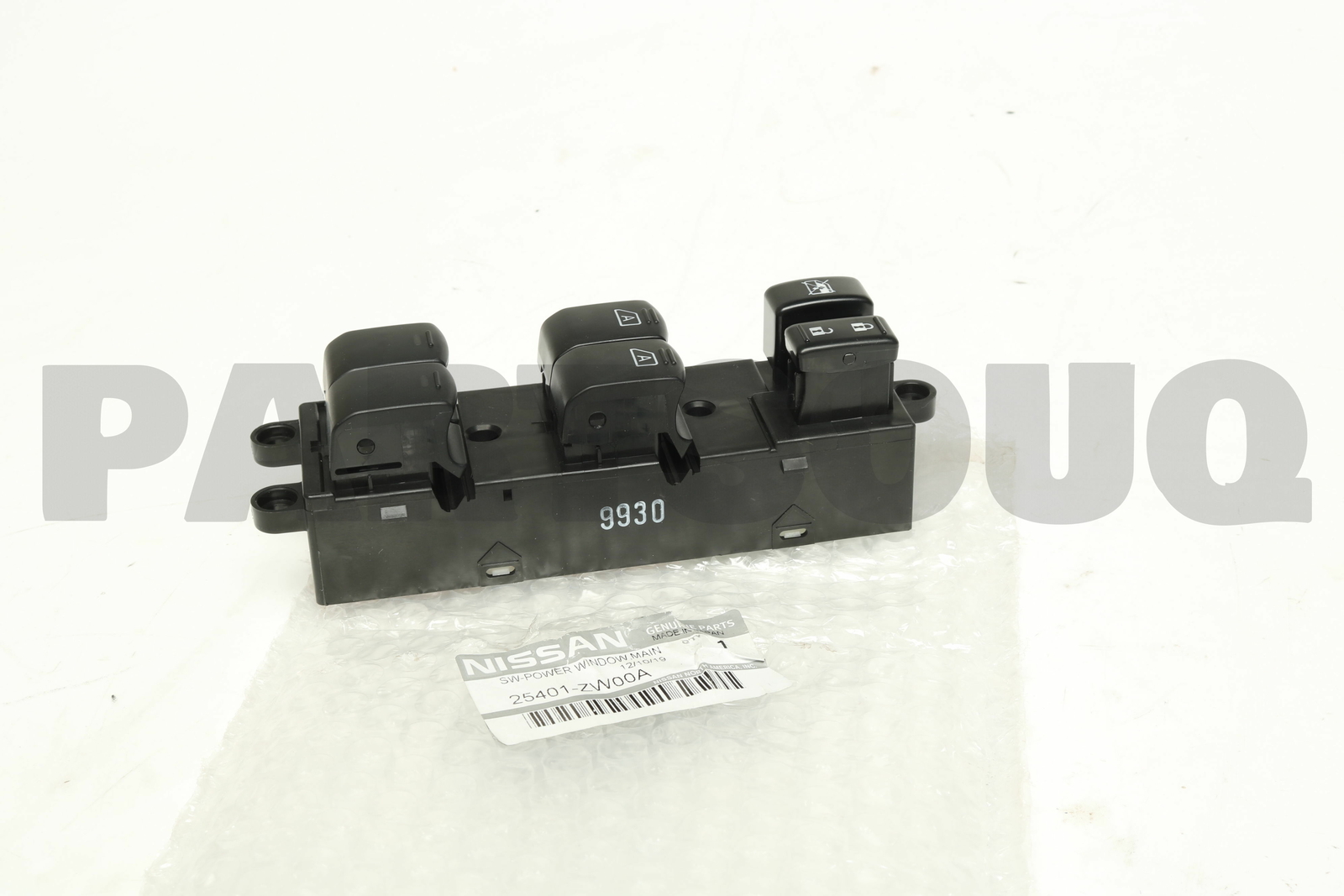 25401ZW00A Genuine Nissan SWITCH ASSY-POWER WINDOW,MAIN 25401-ZW00A | eBay