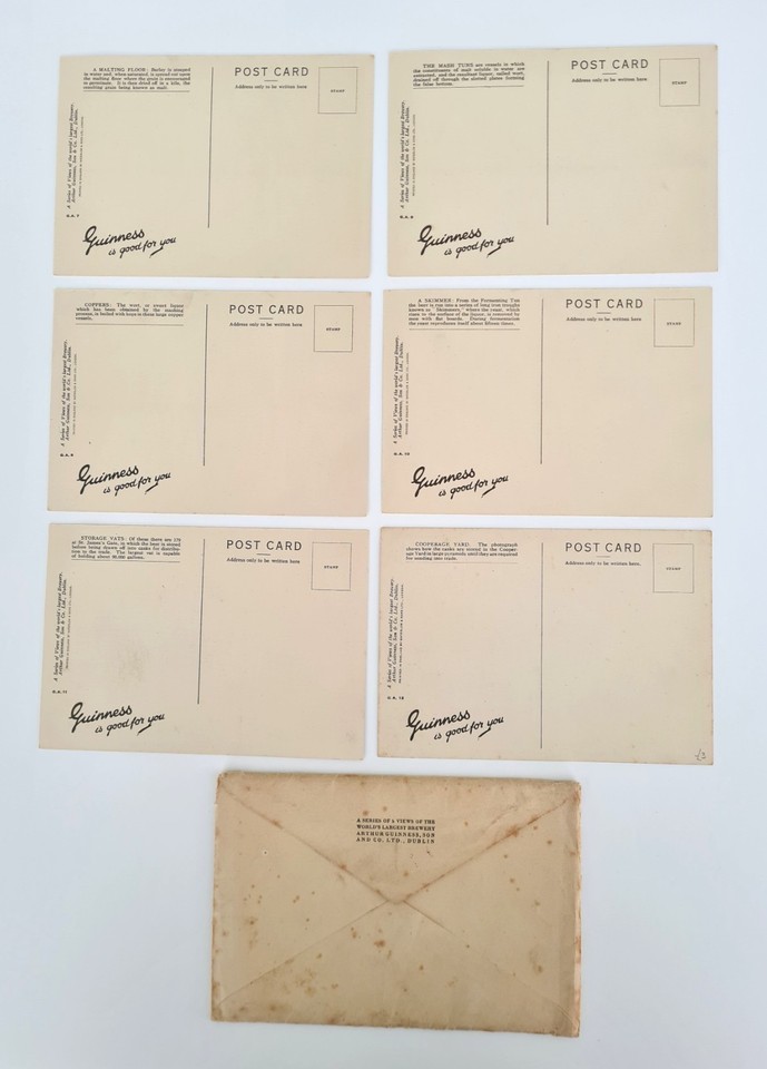 Guinness Postcard Set G.A. 7-12, c1948 | eBay UK