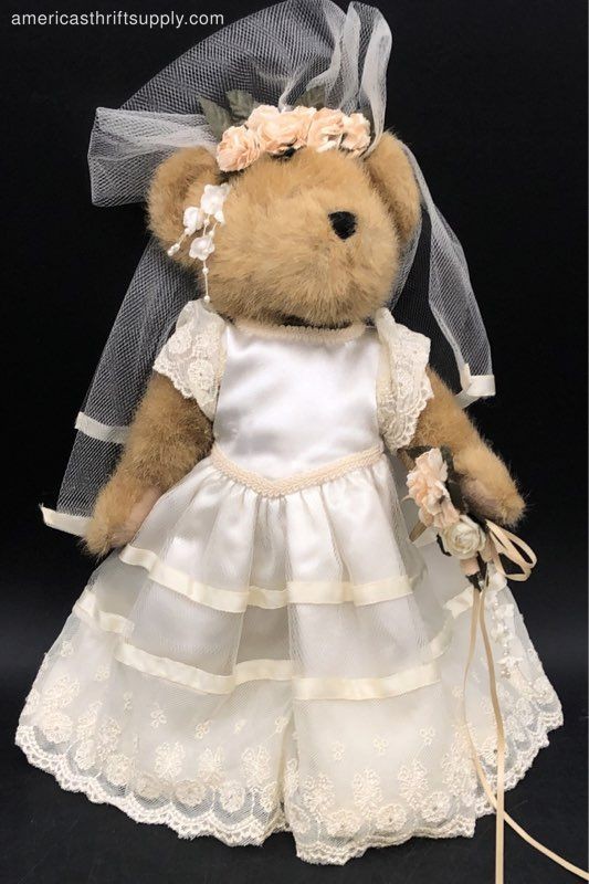 Seymour Mann Nicole Rachel Bridal Doll & Teddy Bear Lot Connoisseur ...