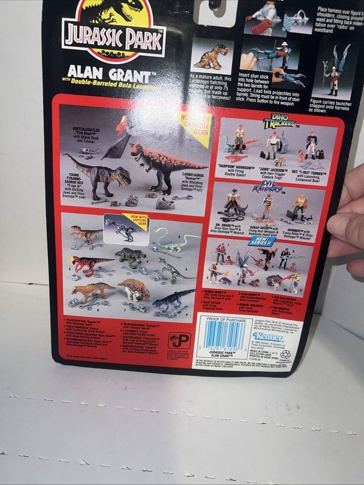 Jurassic Park 1994 Series 2 Alan Grant Bola Lycaenops Nip | eBay