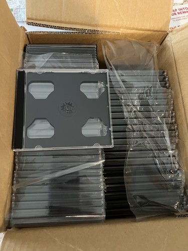 New Bulk Pack of Standard Double And Thin Clear CD Jewel Cases | eBay