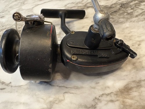 Vintage Garcia Mitchell 300A Spinning Fishing Reel France. Works. | eBay
