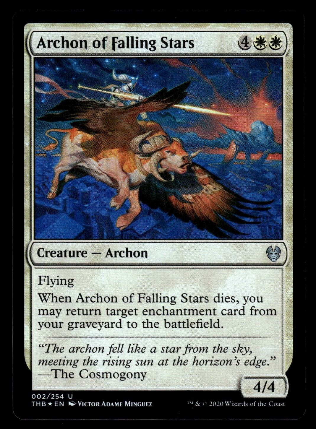 MTG Theros Beyond Death Archon of Falling Stars Foil 002/254 NM/MT | eBay