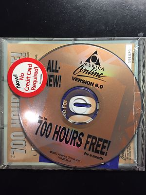 Collector's CD AOL America Online 700 Hours Free Sealed 6.0 | eBay