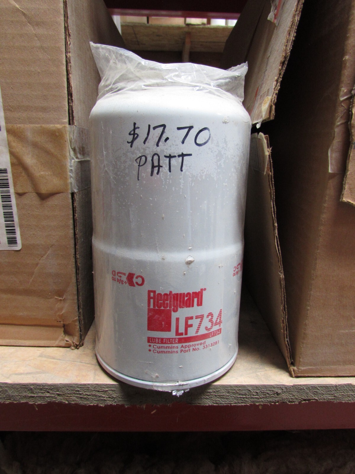 FLEETGUARD LF734 - cross reference oil filters | oilfilter ...