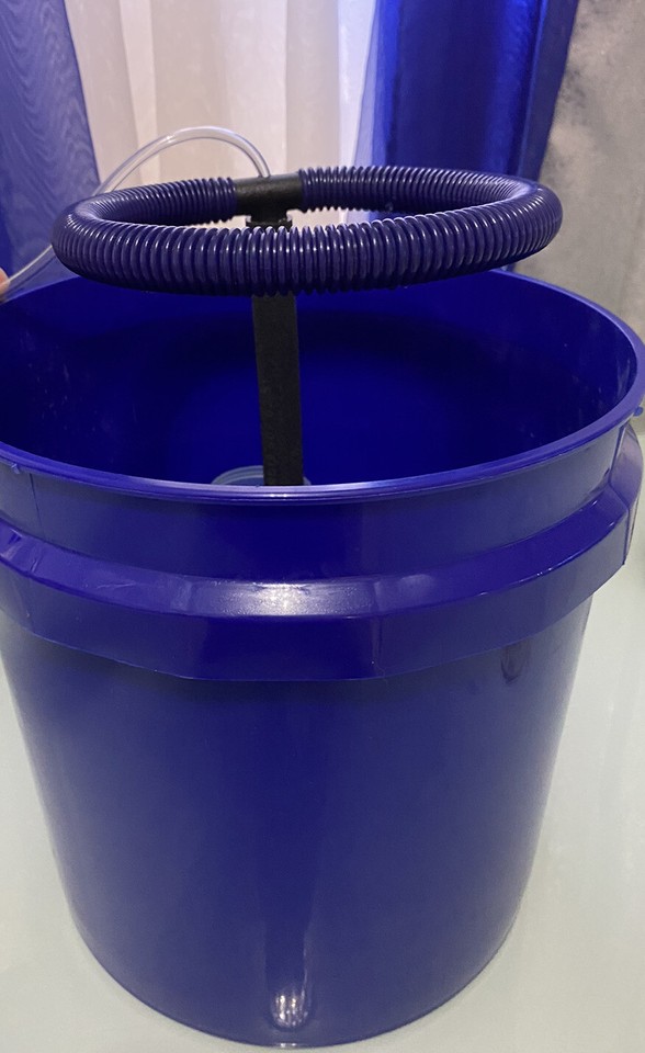 Hydroponic DWC Drip Ring For 8"And 6" Bucket Nets. Drip King No Air ...