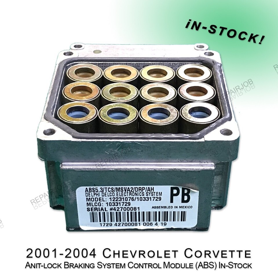 2001-2004 Corvette C5 EBCM ABS Electronic Brake Control Module 12216561 ...