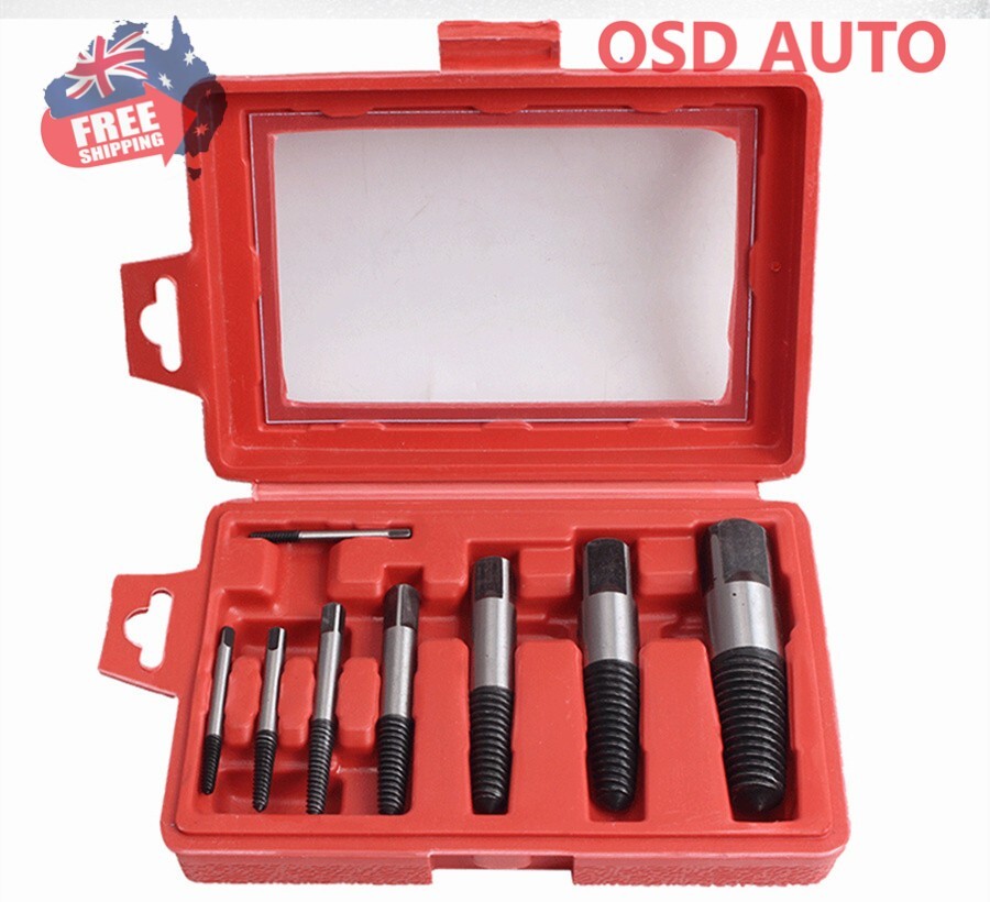 8 Pcs Damaged Screw Bolt Extractor Ezy Out Set Easy Broken Screw ...