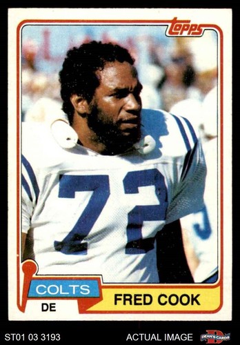 1981 Topps #64 Fred Cook Colts Southern Miss 6 - EX/MT | eBay