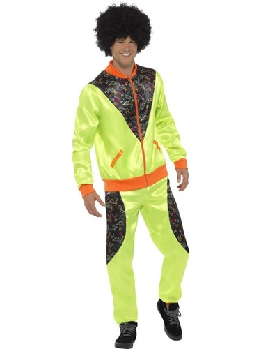 Mens 80s 1980s Shell Suit Fancy Dress Costume Scouser Tracksuit by ...