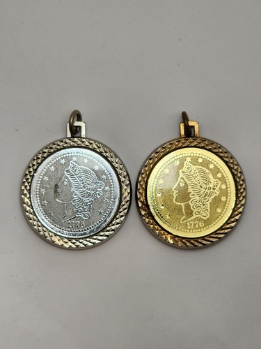 Vintage Bicentennial Repro 1776 Liberty Twenty Dollars LOT (2) Gold ...