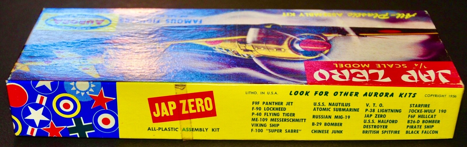 AURORA KIT NO. 88A-69 FAMOUS FIGHTERS JAP (JAPANESE) ZERO, 1956 MODEL ...