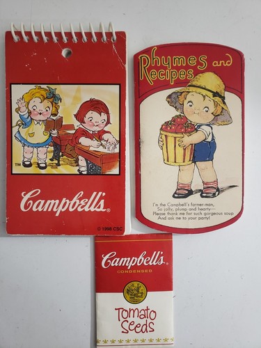 Campbell's Soup Rhymes And Recipes, Notebook And Tomato Seeds | eBay