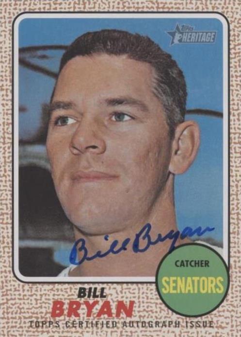 2017 Topps Heritage - Real One Autographs Bill Bryan #ROA-BB (AU) for ...