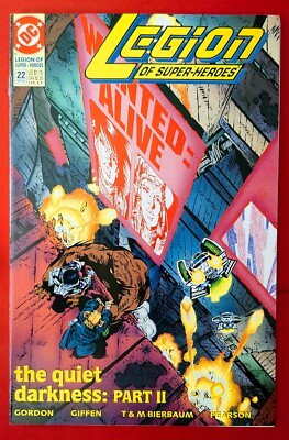 DC COMICS LEGION OF SUPER HEROES THE QUIET DARKNESS PART 11 #22 SEPT ...
