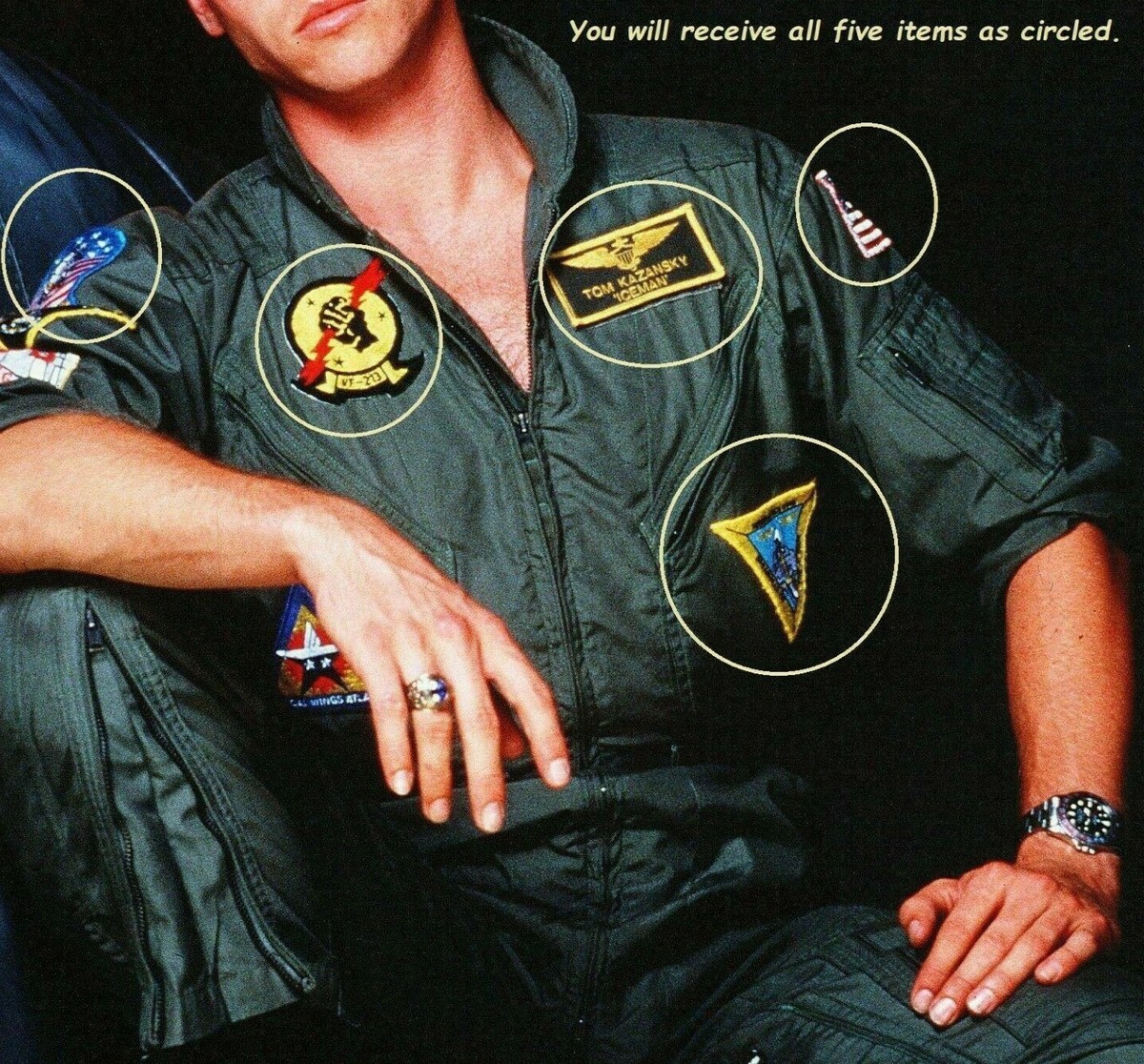 Val Kilmer Top Gun Flight Suit