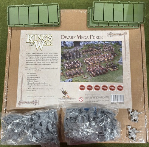 Kings of War Mantic Dwarf Mega Force + Brock Riders NIB | eBay
