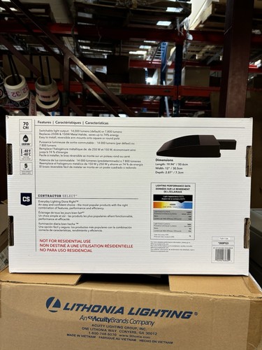 Lithonia Lighting ESX1 LED P4 5000K Type 3 Optic MVOLT Pole Bi-Level ...