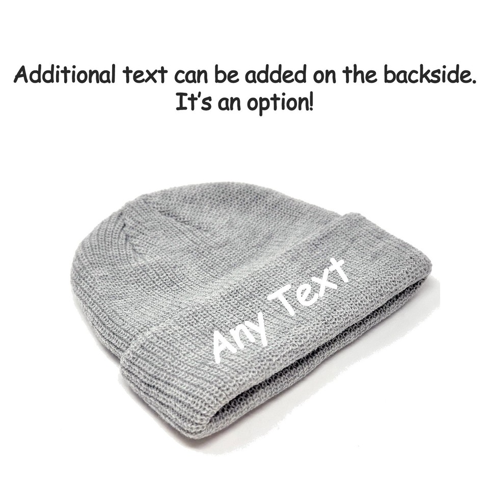 Loon bird embroidered dock docker beanie hat - heather grey | eBay