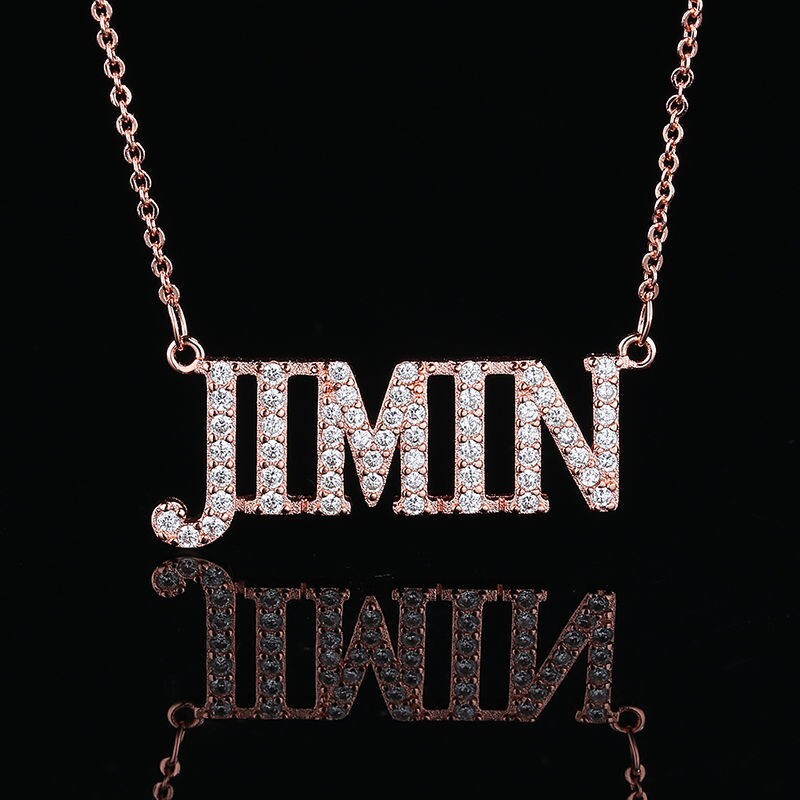 Silver Necklace Bangtan Boys Kpop BTS Chain Christmas Gift JIMIN Charm ...