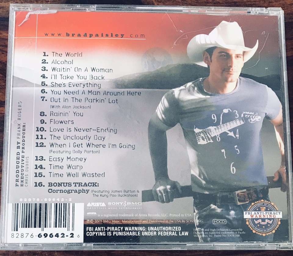 BRAD PAISLEY : Time Well Wasted; LN CD Free Shipping | eBay