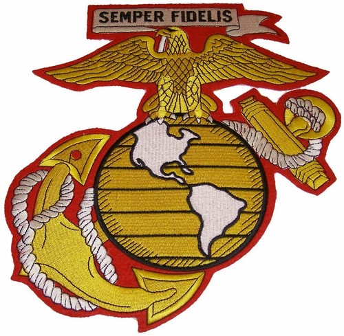 Large Marine Corps Emblem EGA Cutout Patch - Large 9" - Veteran ...
