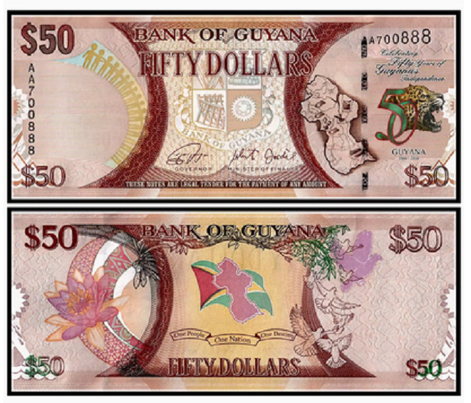 2016 Guyana 50 Dollars P-41 UNC NEW Banknote | eBay