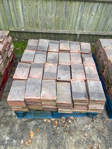 Reclaimed clay continuous nib roof tiles £0.31 each Approx 2300 BARGAIN ...