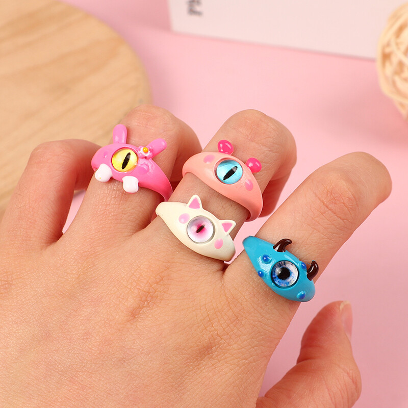 Cute Monster Ring For Women Fashion Sweet Couple Ring Wedding Finger ...