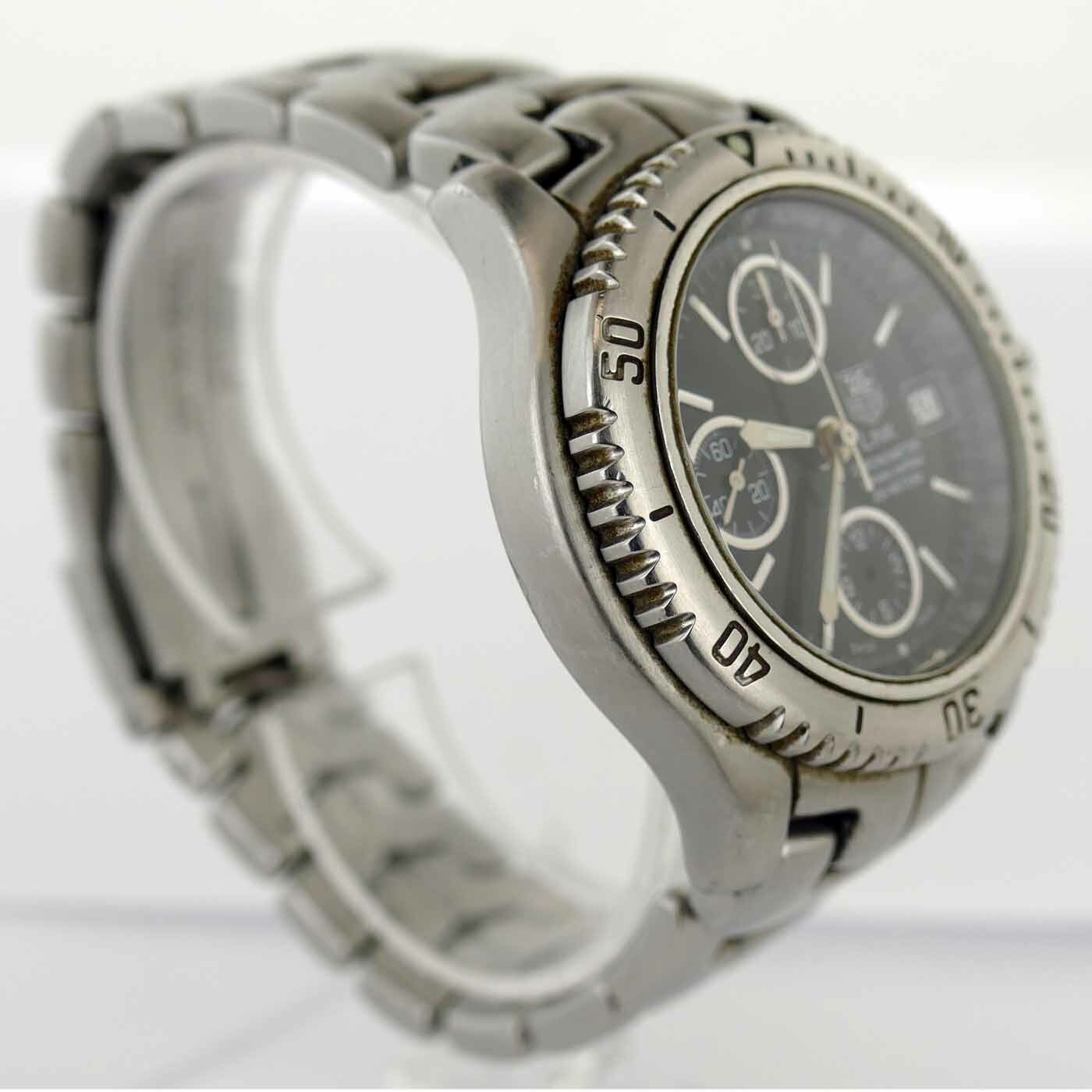 TAG HEUER LINK CHRONOMETER CT5111 BLACK DIAL S.S. MENS WATCH FOR PARTS/REPAIRS | eBay