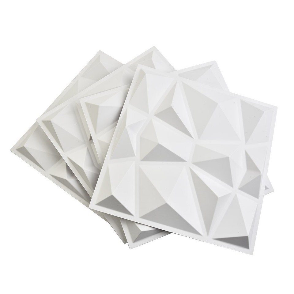 Waterproof 3D Wall Panels Pyramid Effect PVC Decorative Ceiling Tiles ...