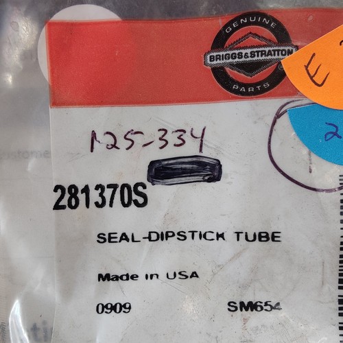 281370S SEAL FOR DIPSTICK TUBE. BRIGGS & STRATTON OEM NEW | eBay