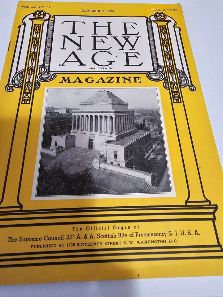 The New Age - Freemasonry Magazine November 1951 Freemason Book | eBay
