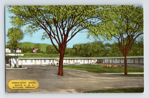 Postcard Vermont Rutland Green-Mont Motel 1950s Unposted Chrome | eBay