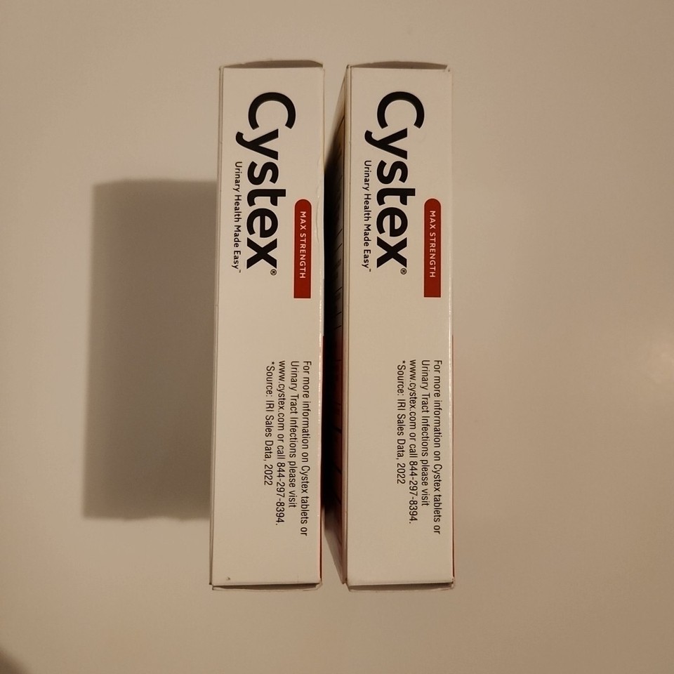 Cystex UTI Pain Relief Max Strength Urgency Urinating 48ct X2 Exp 09/ ...