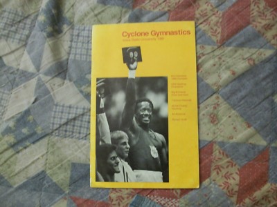 1981 IOWA STATE GYMNASTICS MEDIA GUIDE Yearbook RON GALIMORE 1980 ...