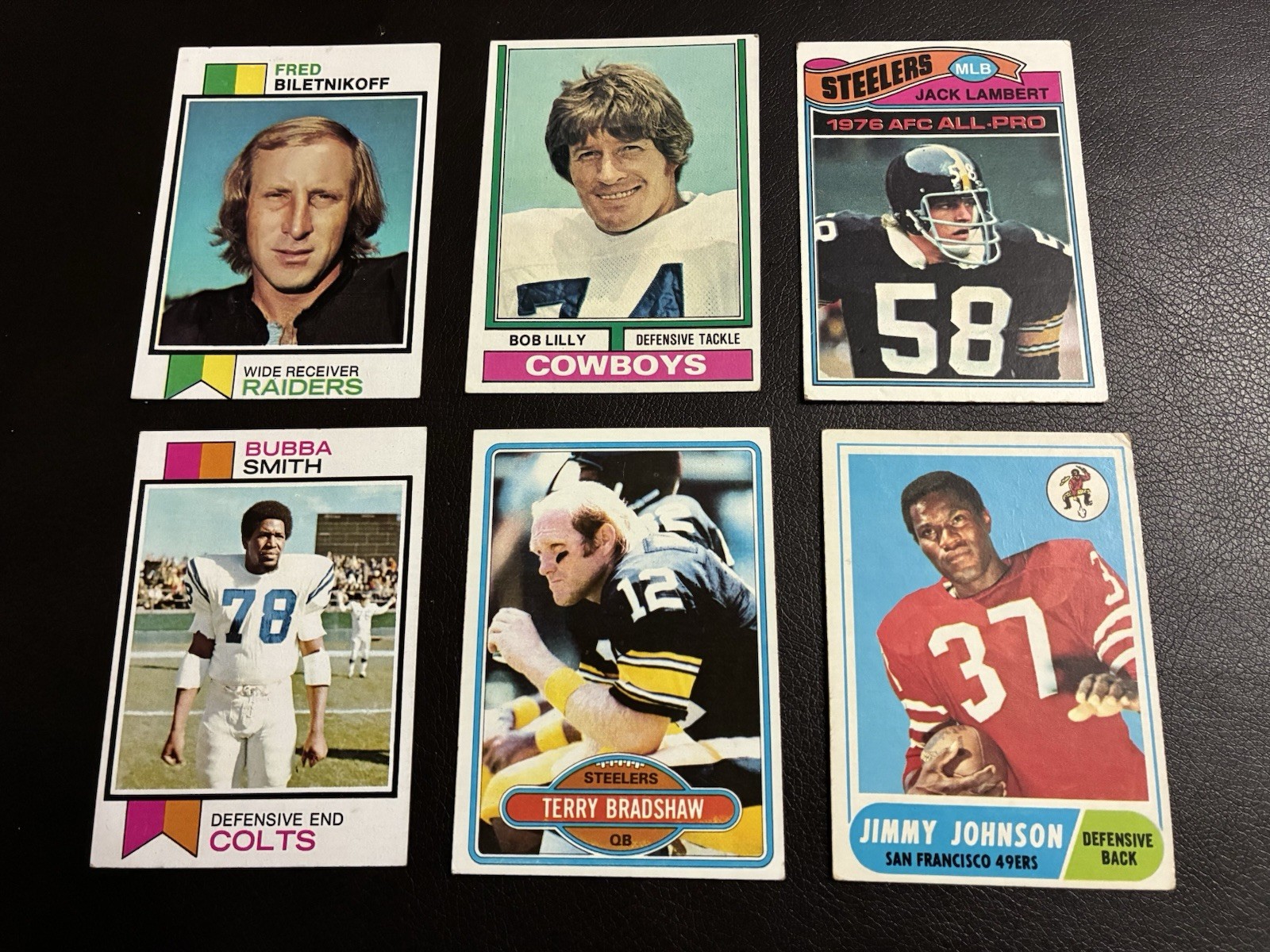 Vintage NFL Football Lot Terry Bradshaw Bob Lilly Jack Lambert | eBay