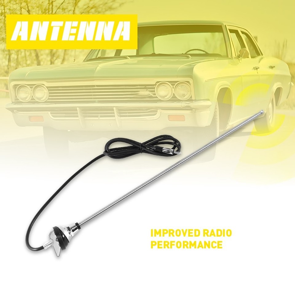 Section 3 Retractable AM/FM Vintage Radio Round Antenna Base For Honda ...