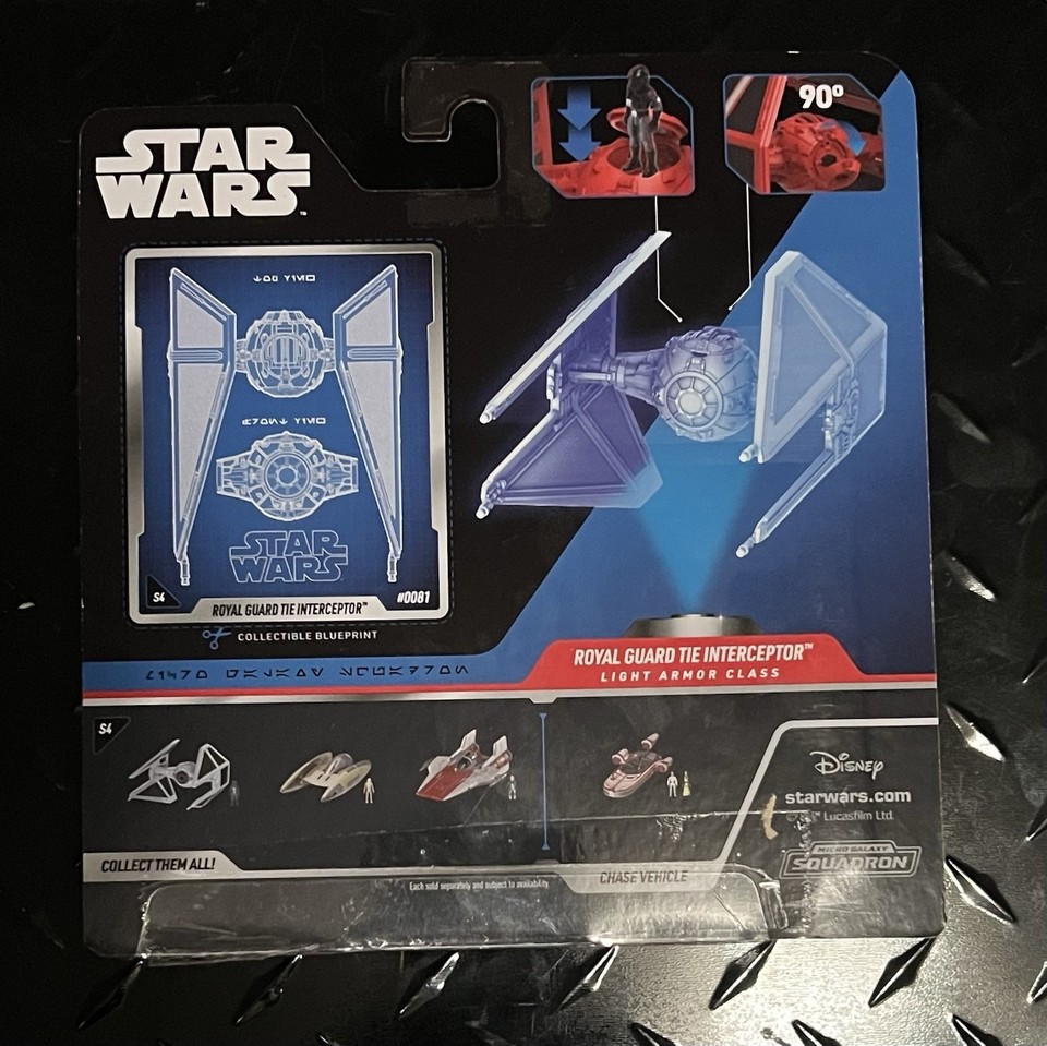 Star Wars Micro Galaxy Squadron Royal Guard Tie Interceptor #0081 1/ ...