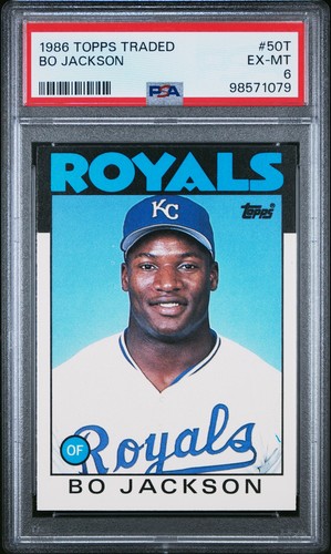 1986 TOPPS TRADED #50T BO JACKSON ROOKIE RC PSA 6 | eBay